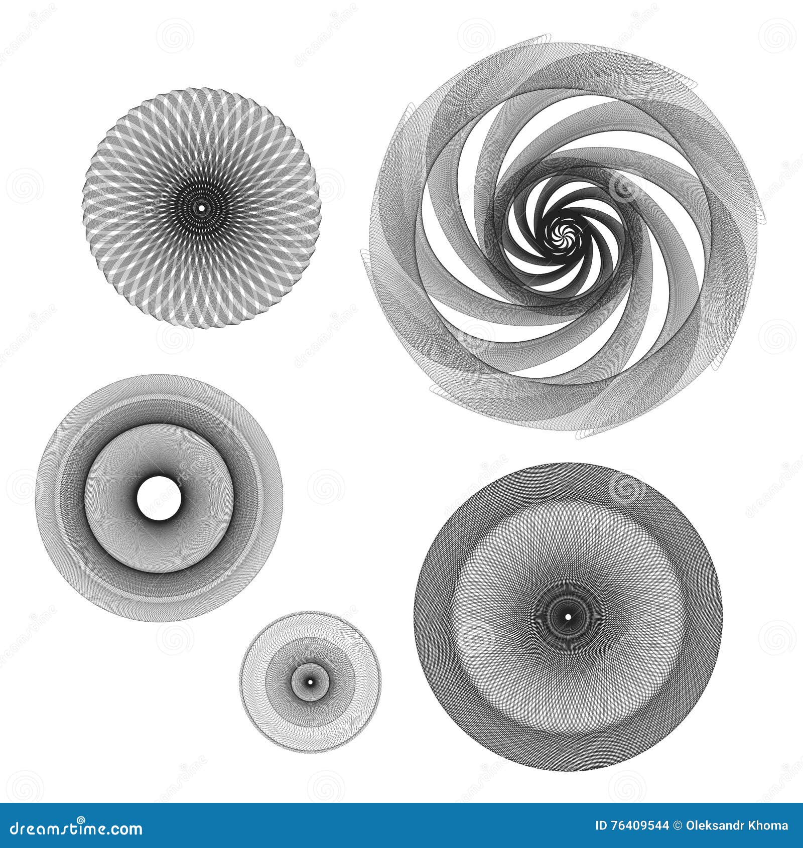 Rosetta Rotatoria Geometrica Illustrazione Vettoriale - Illustrazione ...