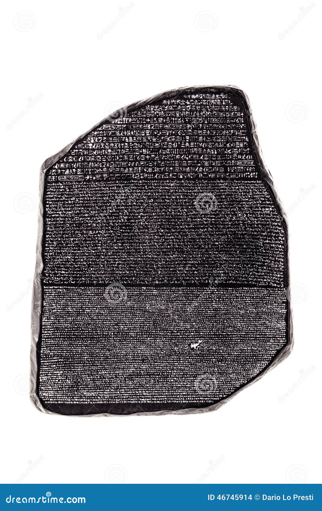 Rosetta stone editorial stock image. Image of antiquity - 46745914