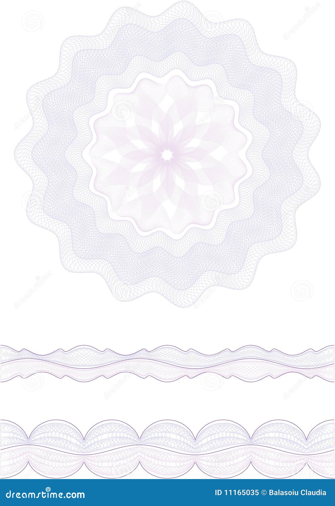 Rosette, Border And Numbers Vector Illustration | CartoonDealer.com ...