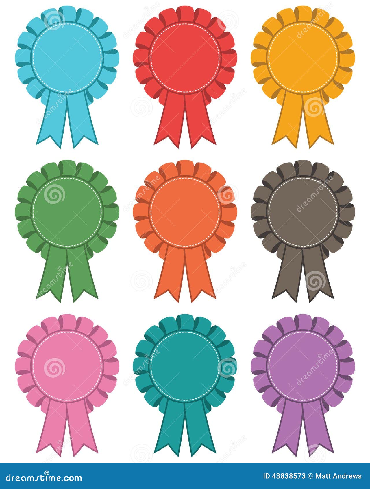 Rosette decorations stock vector. Illustration of space - 43838573