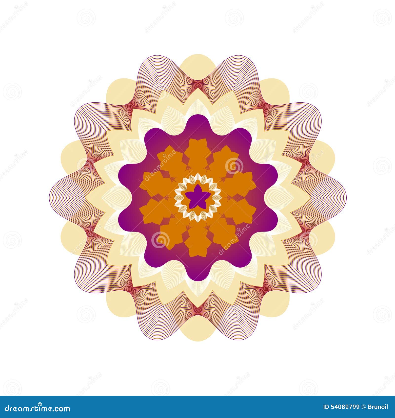 Rosette stock vector. Illustration of decoration, collection - 54089799
