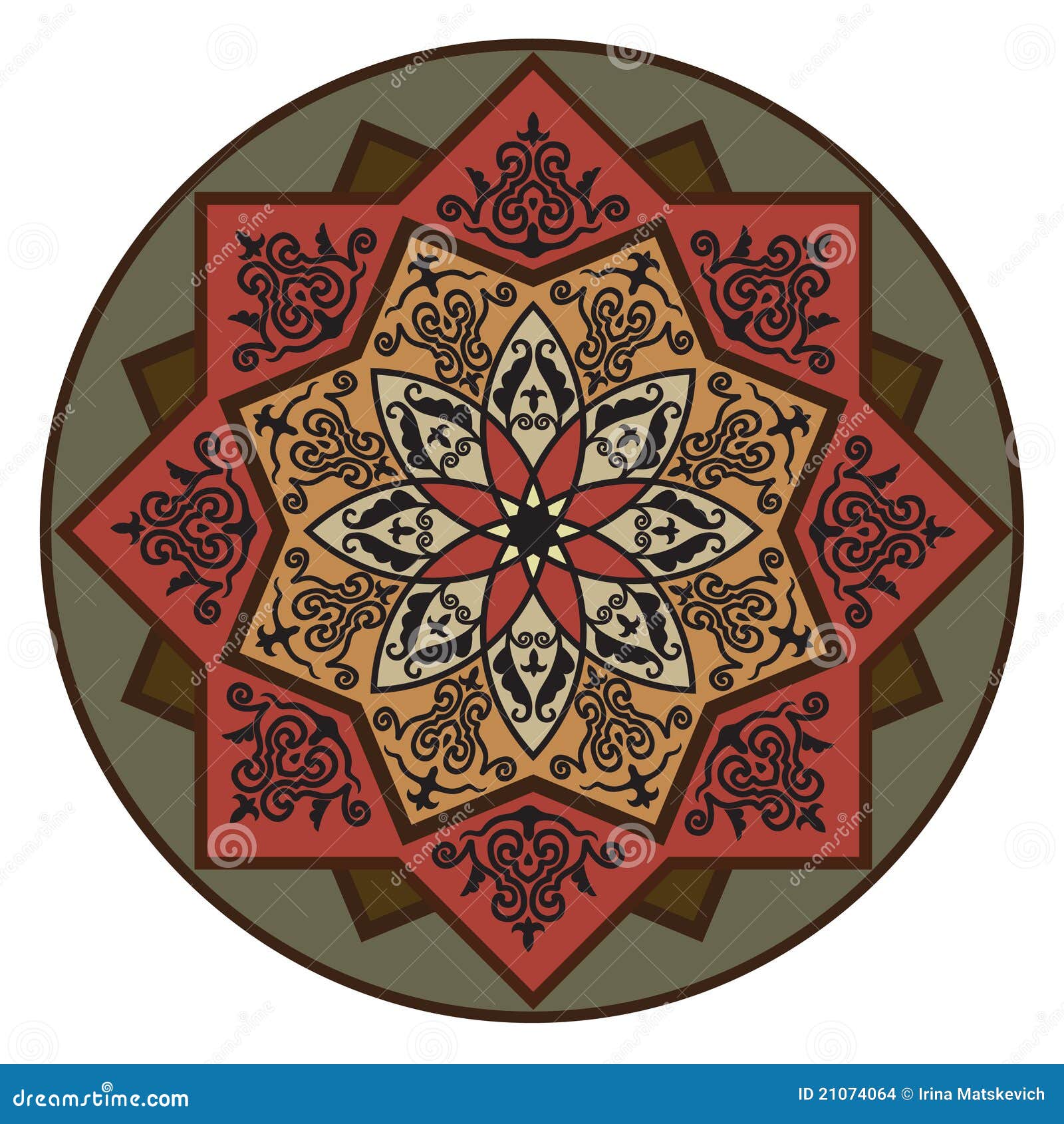 Rosette pattern02 stock vector. Illustration of colorful - 21074064