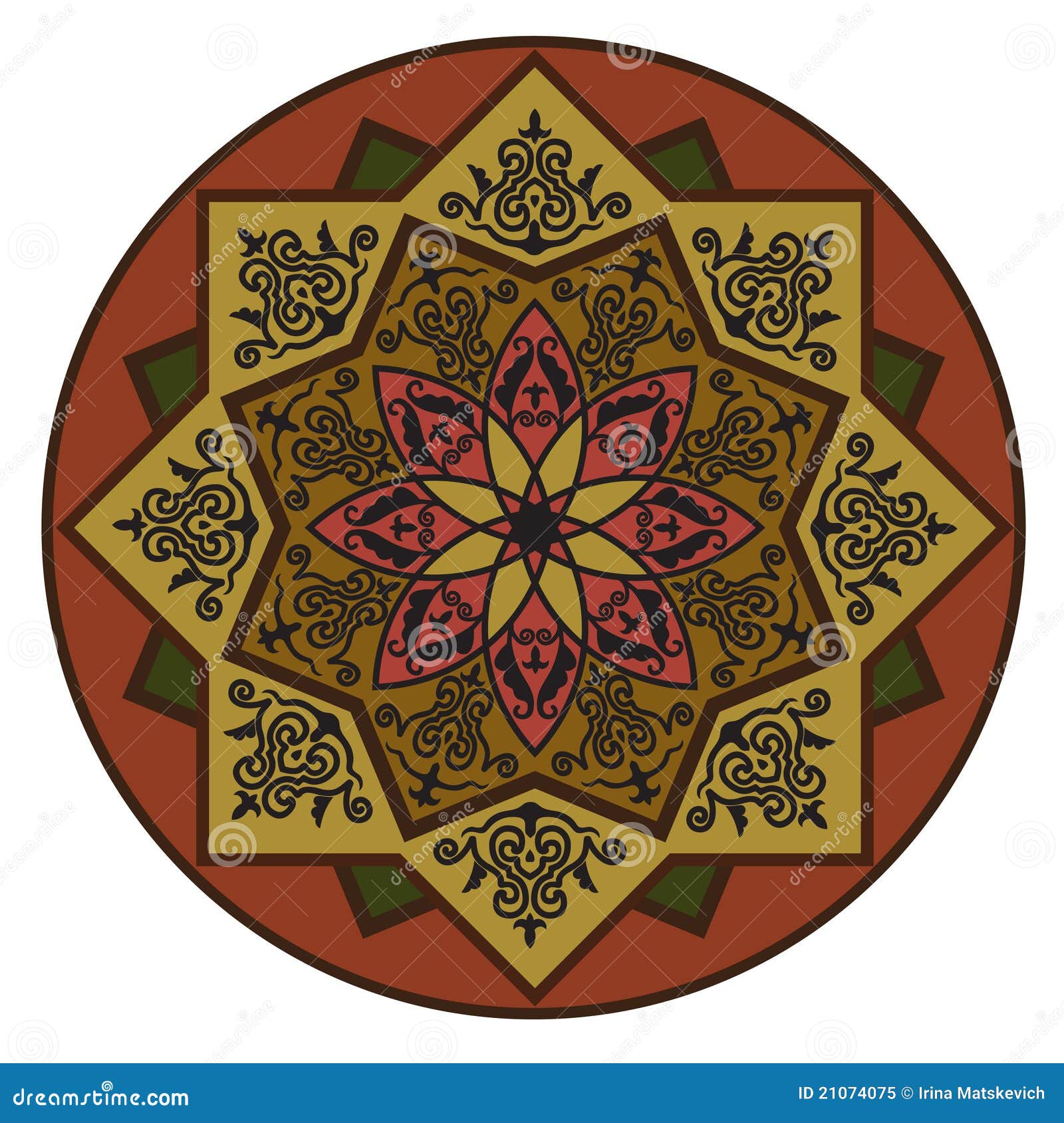 Rosette pattern03 stock vector. Illustration of motive - 21074075