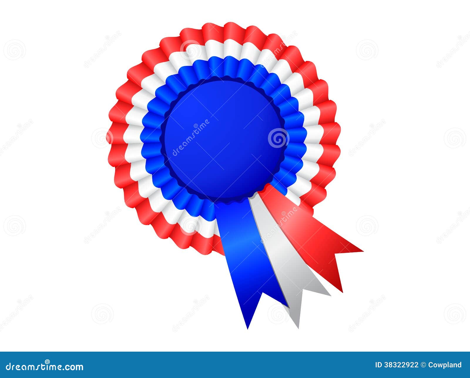 Rosette Ribbon stock vector. Illustration of excellence - 38322922