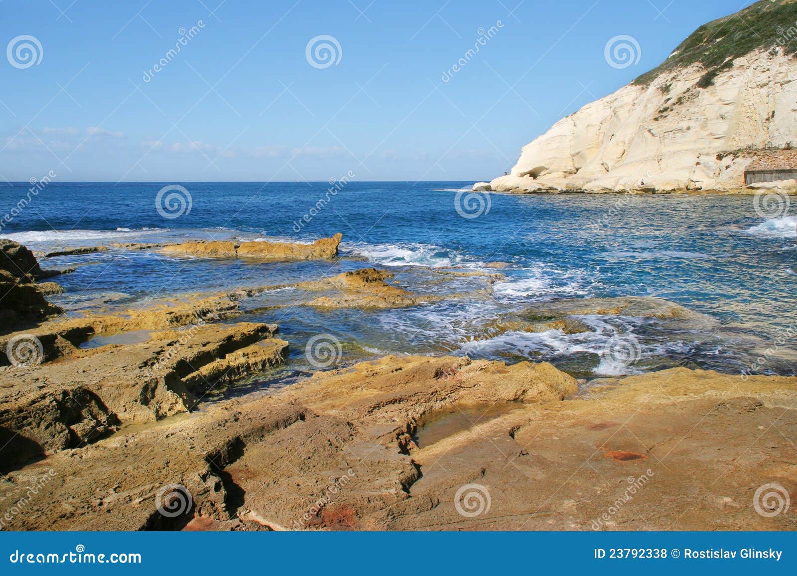 Rosh HaNikra National Reserve, Israel. Stock Photo - Image of outdoor ...