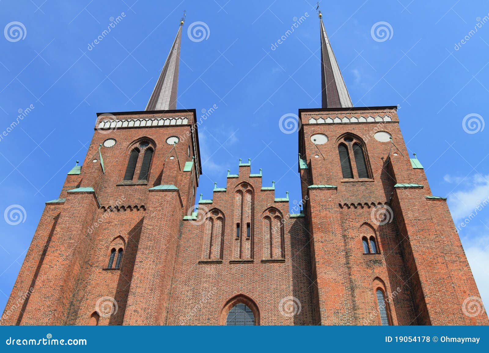 Roskilde Cathedral, Denmark Stock Photo - Image of holy, facade: 19054178