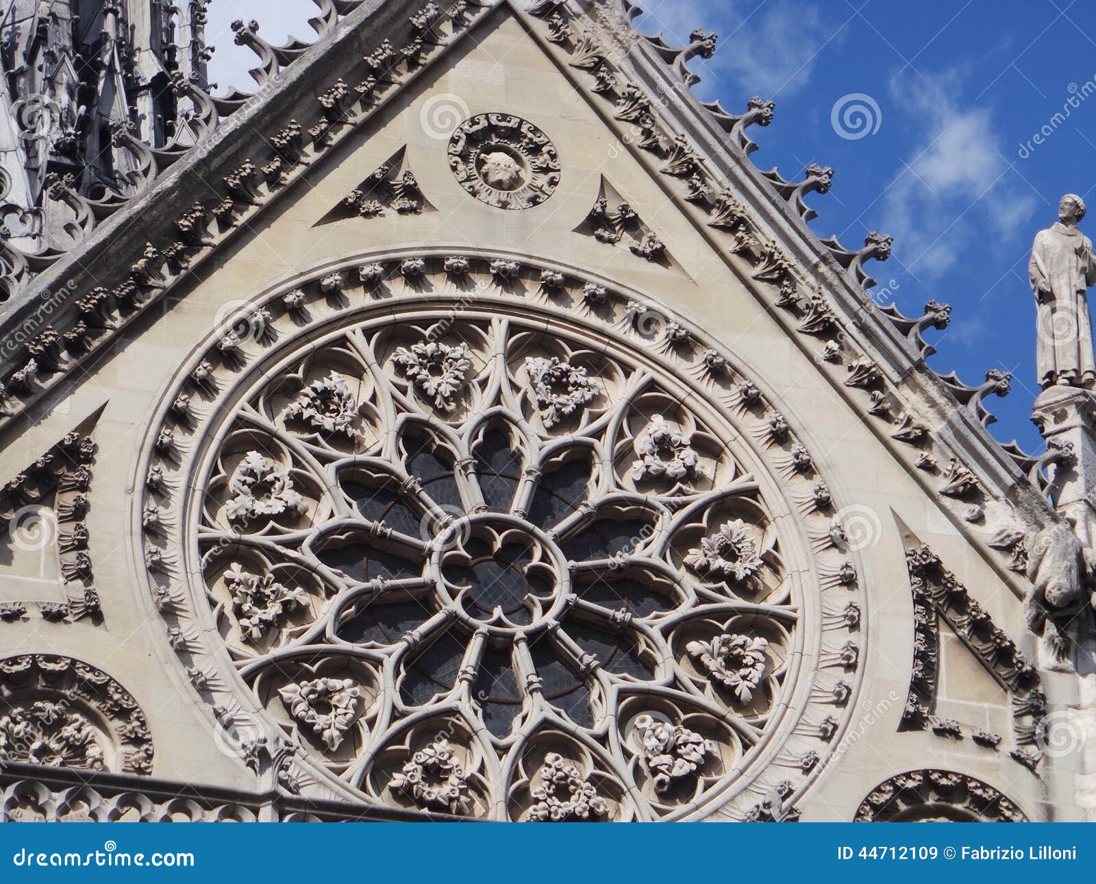 Rosone stock image. Image of gotica, cattedrale, vetrata - 44712109