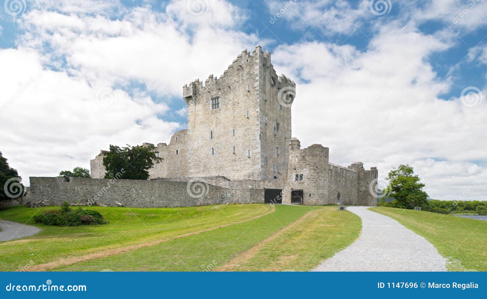 Ross Castle stock photo. Image of power, panoramic, fort - 1147696