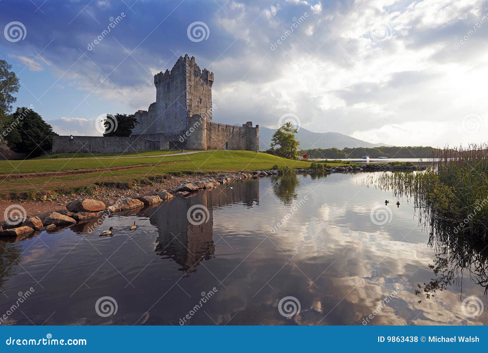 Ross Castle stock photo. Image of architecture, killarney - 9863438