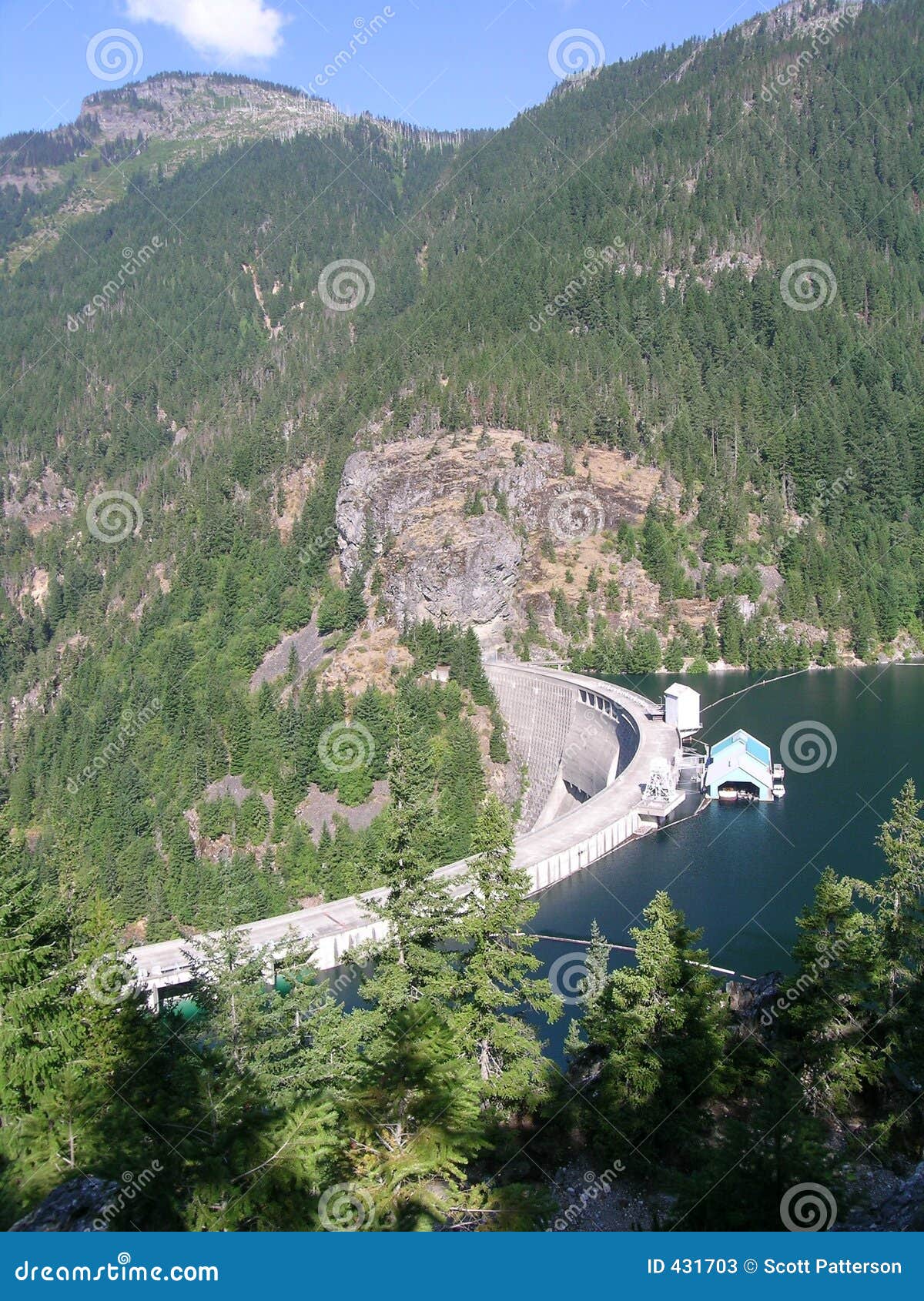 Ross Dam stock image. Image of massive, trail, mountains - 431703