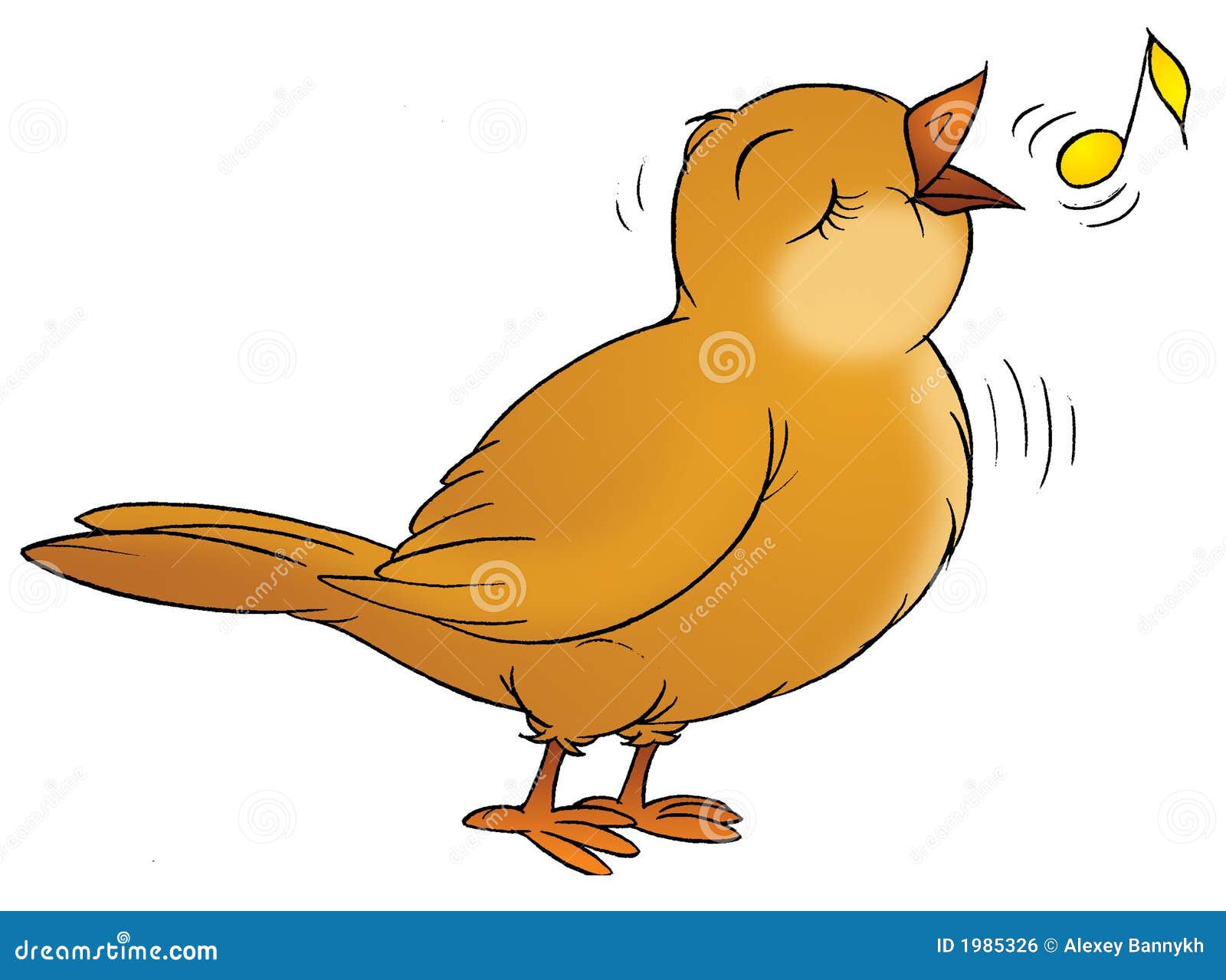 Rossignol illustration stock. Illustration du drôle, dessiné - 1985326