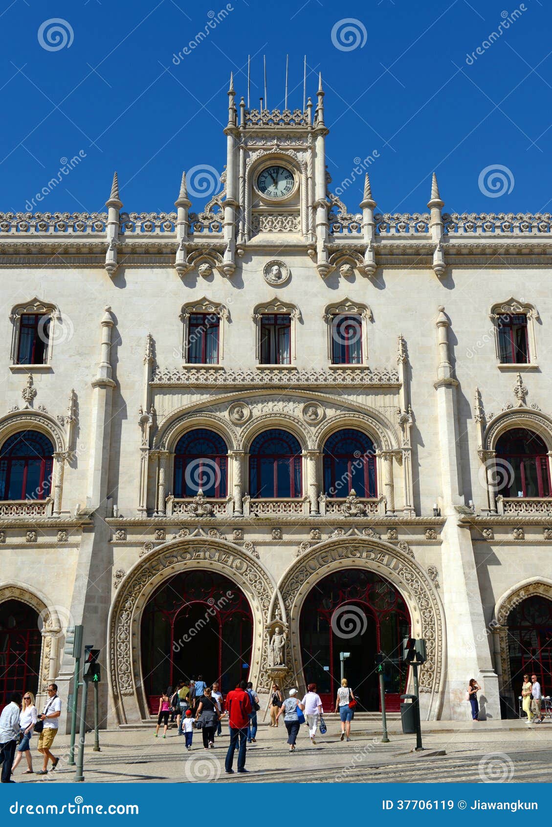 Rossio Train Station, Lisbon, Portugal Editorial Stock Image - Image of ...