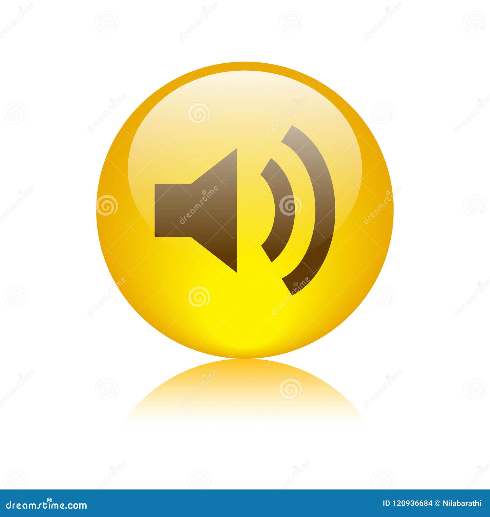 Rosso Del Bottone Dell'icona Volume/dell'audio Illustrazione di Stock ...