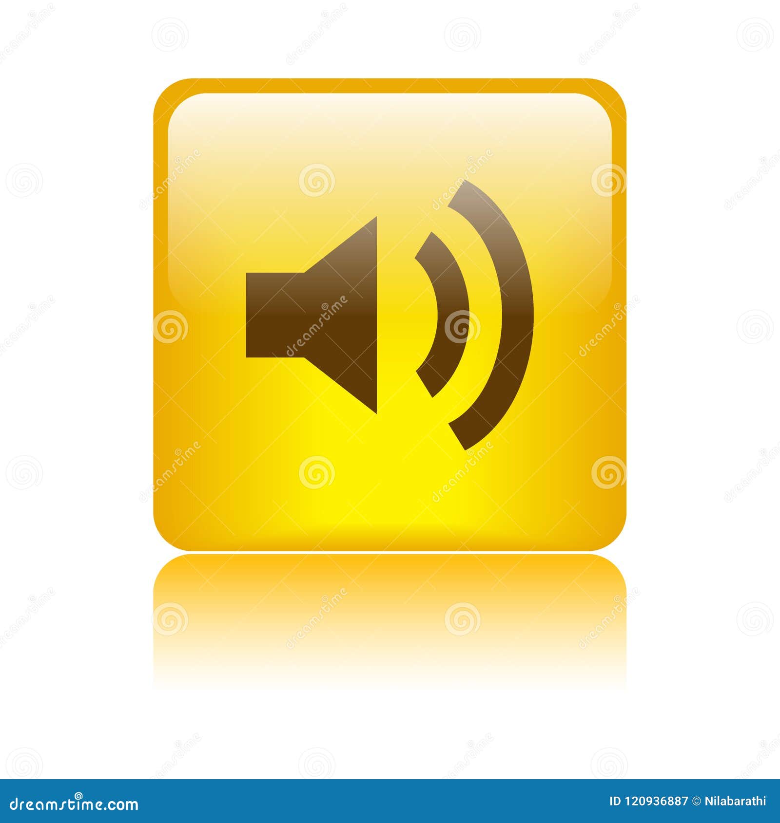 Rosso Del Bottone Dell'icona Volume/dell'audio Illustrazione di Stock ...