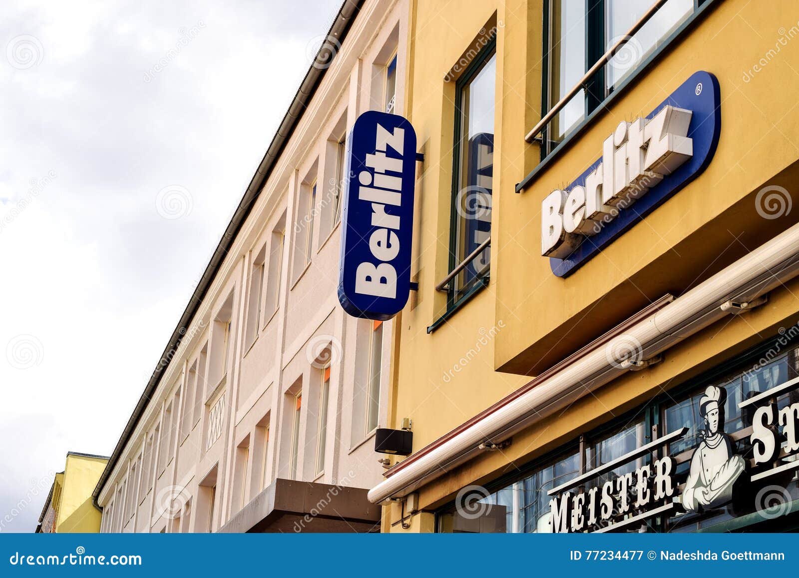 Rostock, Germany - August 22, 2016: Language School Berlitz Editorial ...