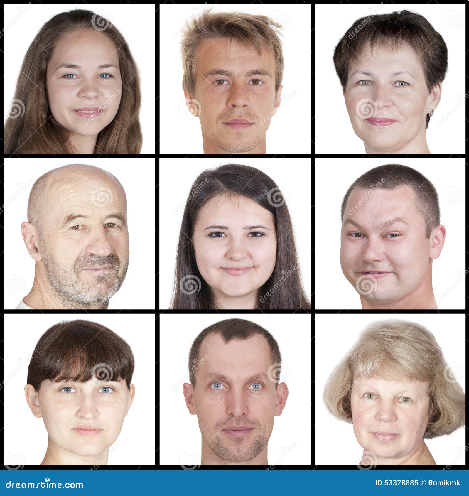 Rostos Humanos De Idades Diferentes Imagem de Stock - Imagem de postura ...