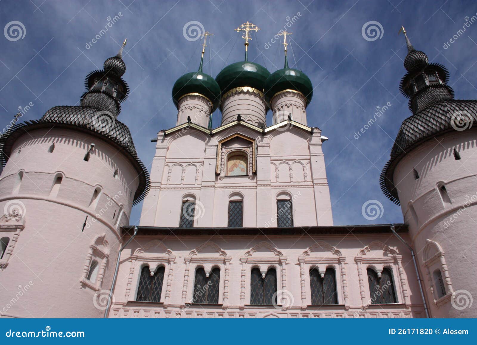 Rostov Kremlin. Gate Church of the Resurrection Stock Photo - Image of ...
