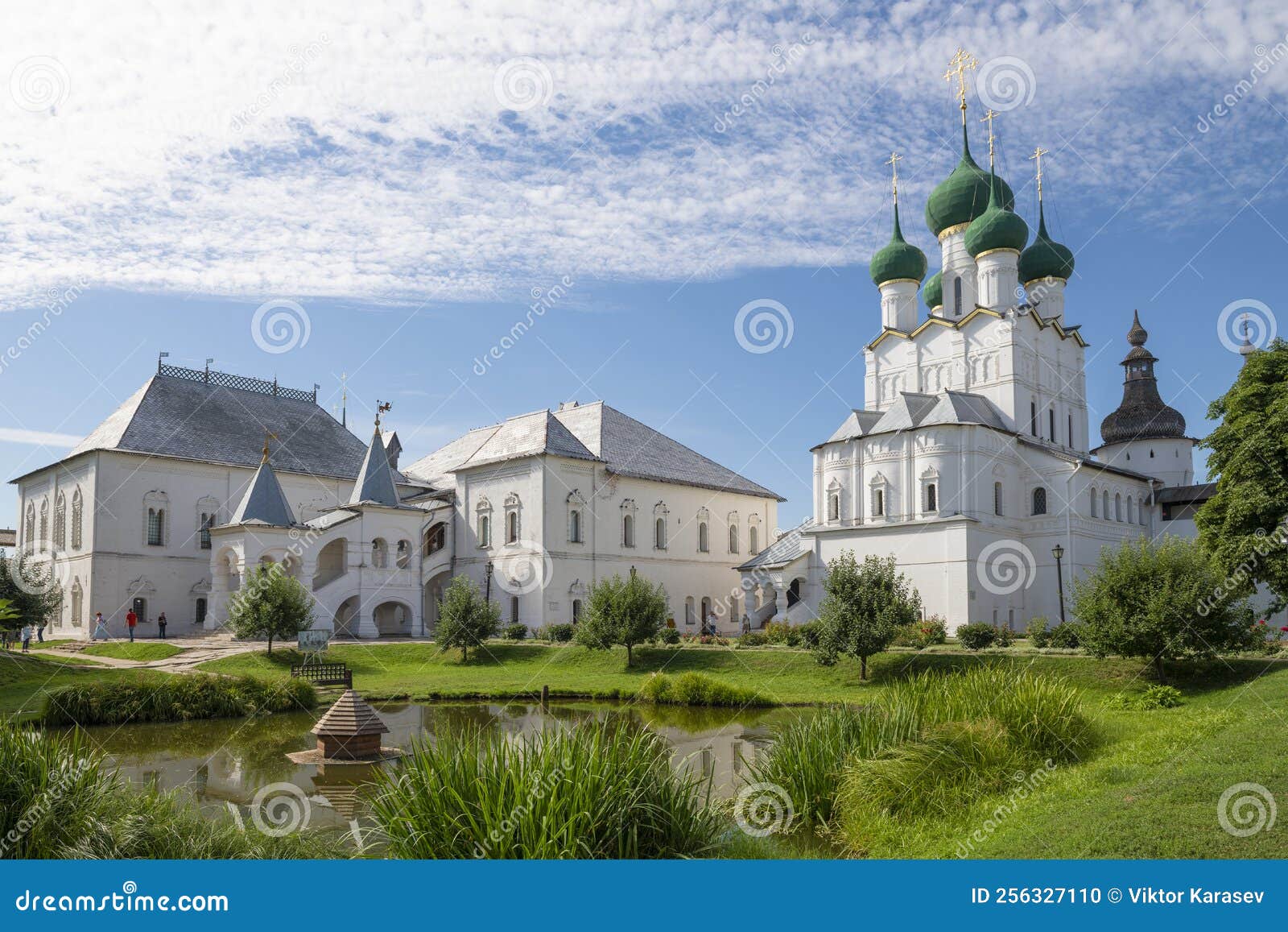 August Day in the Ancient Kremlin of Rostov. Golden Ring of Russia ...
