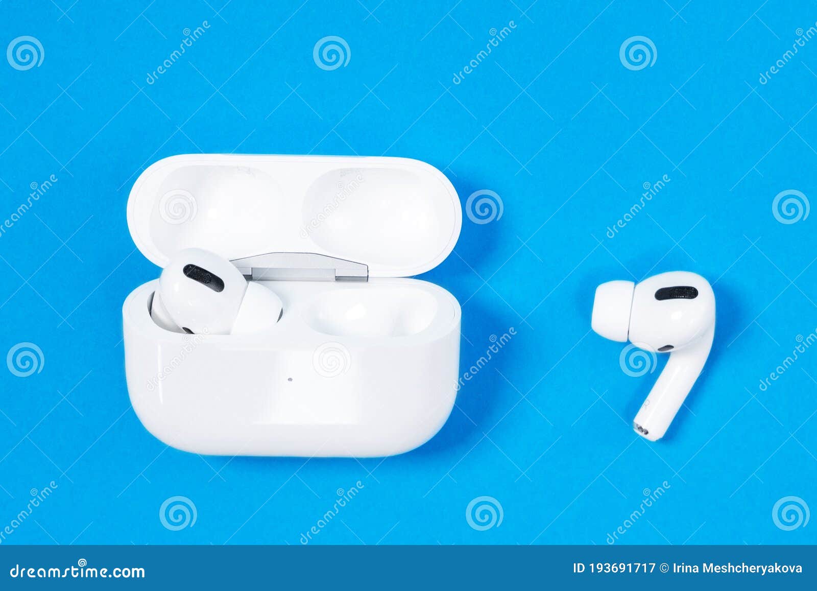 Rostov Russia July 06 2020 Wireless Headphones Apple Airpods Pro