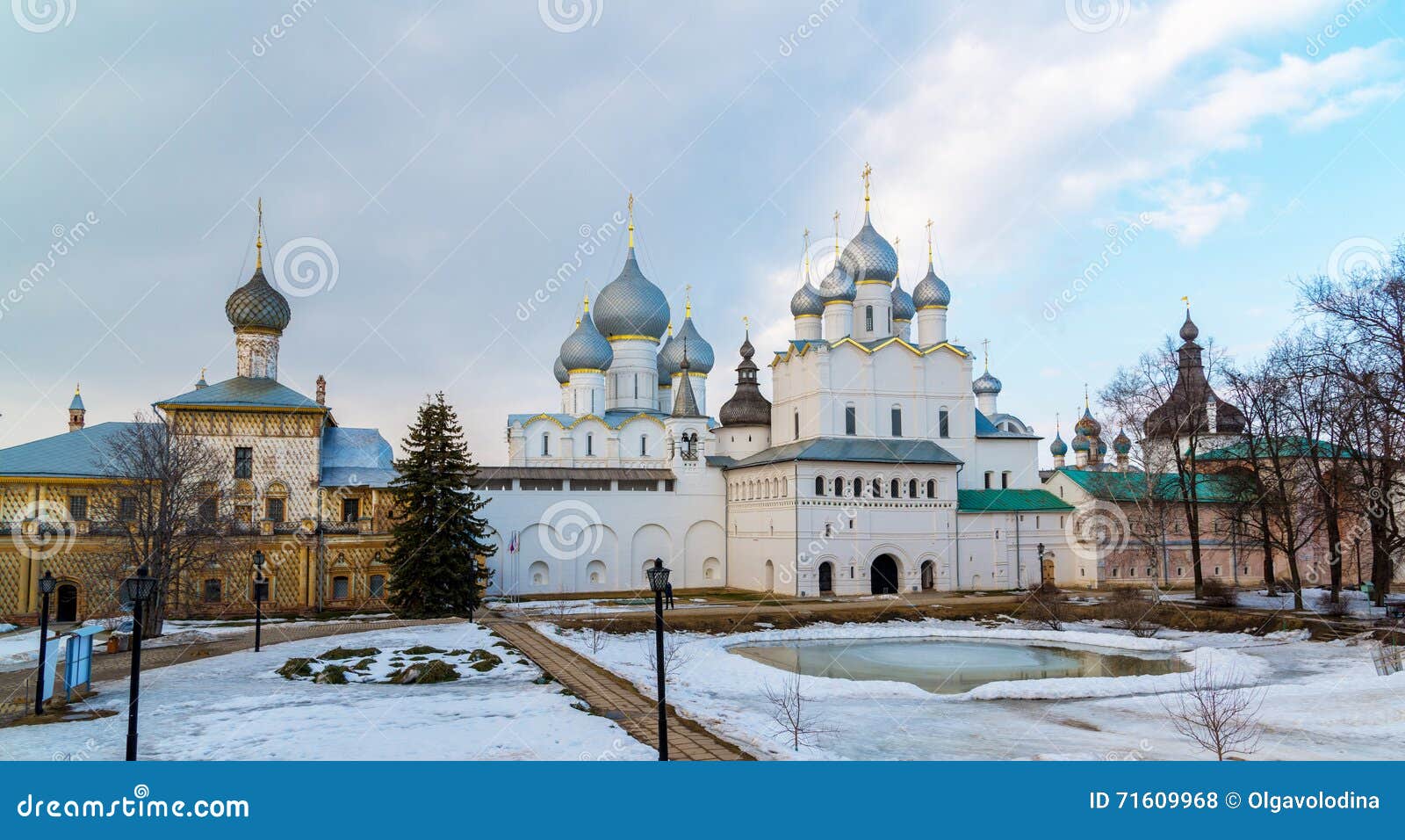 Rostov Veliky, Russia - Churches in Kremlin Stock Photo - Image of ...