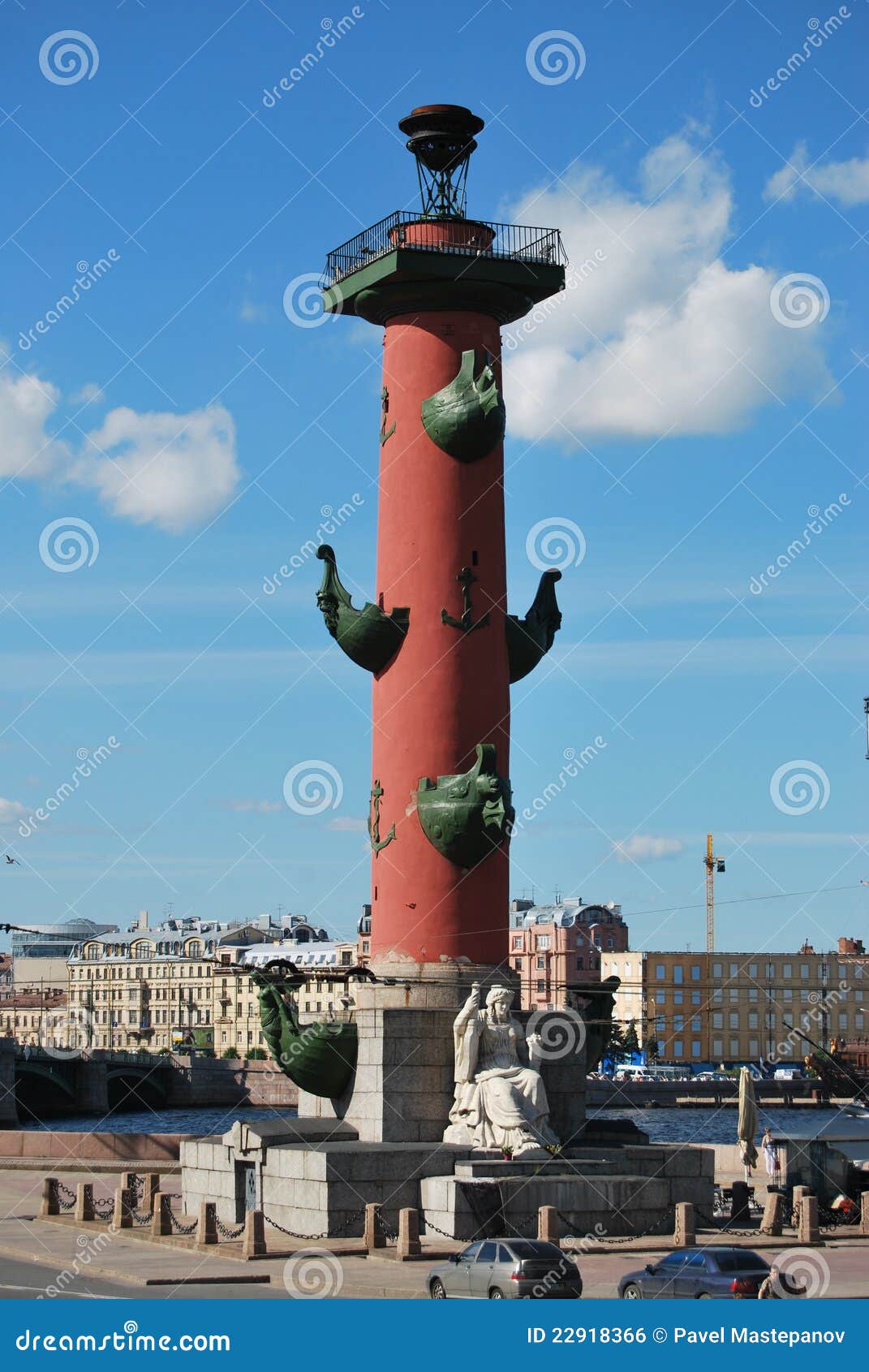 Rostral Column stock photo. Image of green, anchor, decoration - 22918366