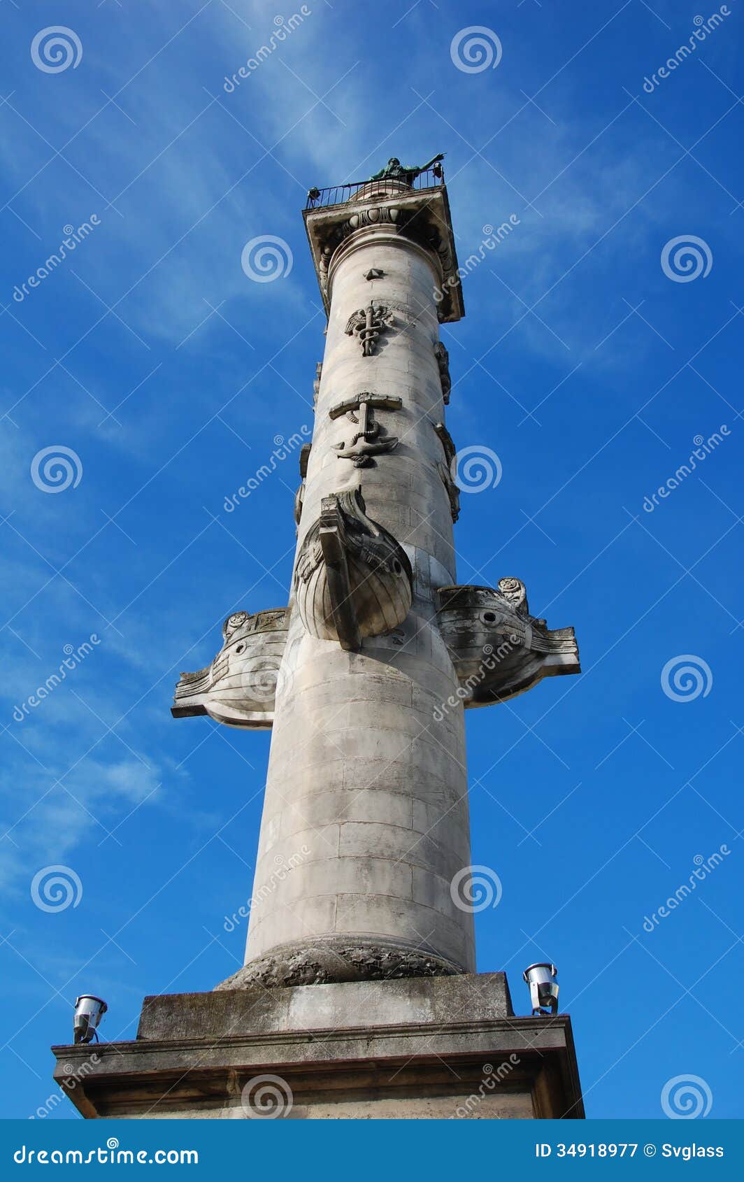 Rostral column stock image. Image of bottom, architecture - 34918977