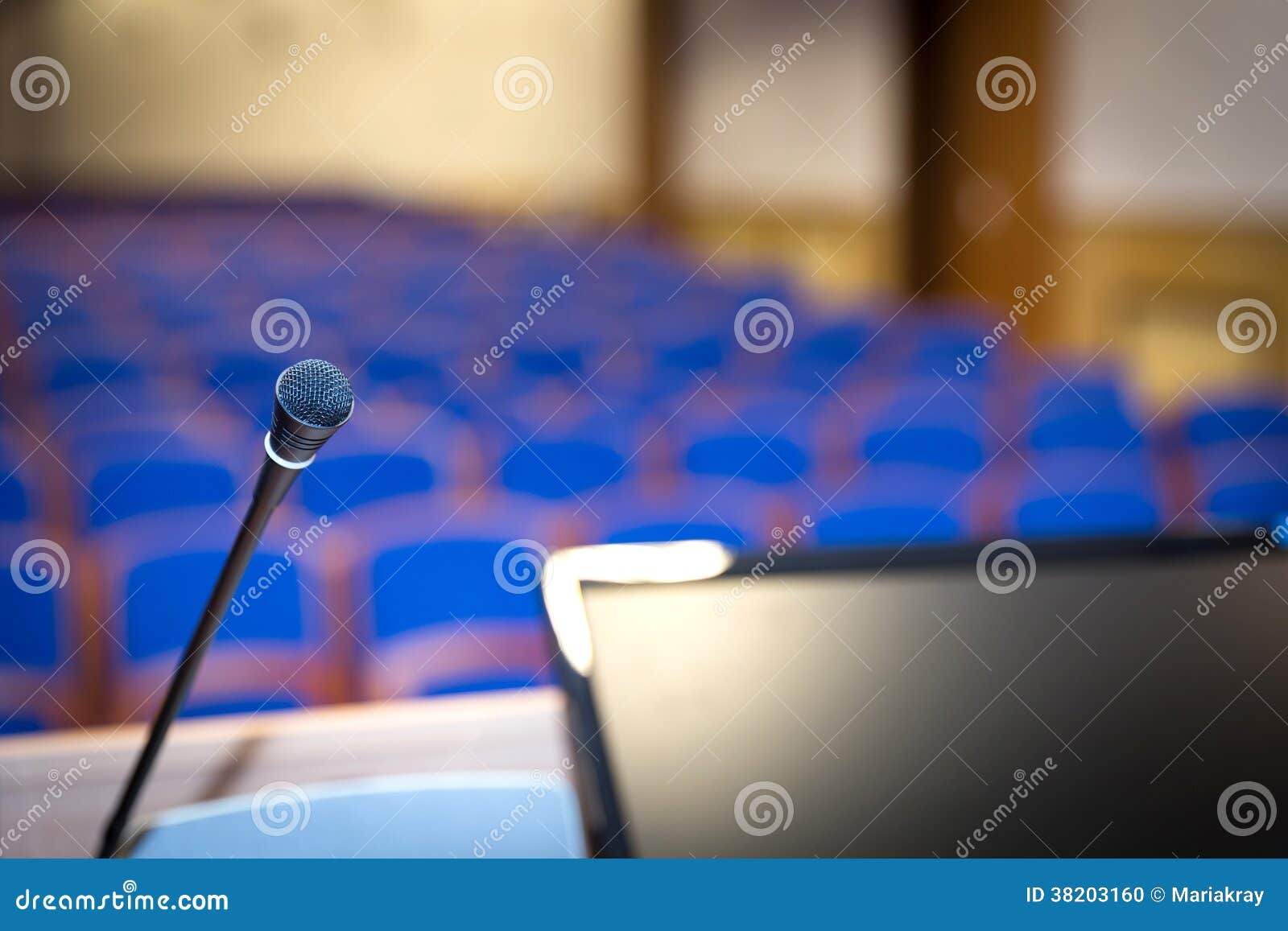 Rostrum in conference hall stock photo. Image of auditorium - 38203160