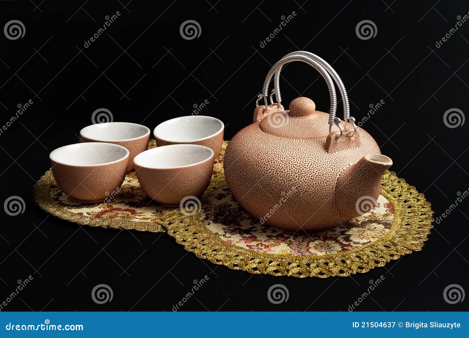 Rosy set for tea stock image. Image of teatime, rosy - 21504637