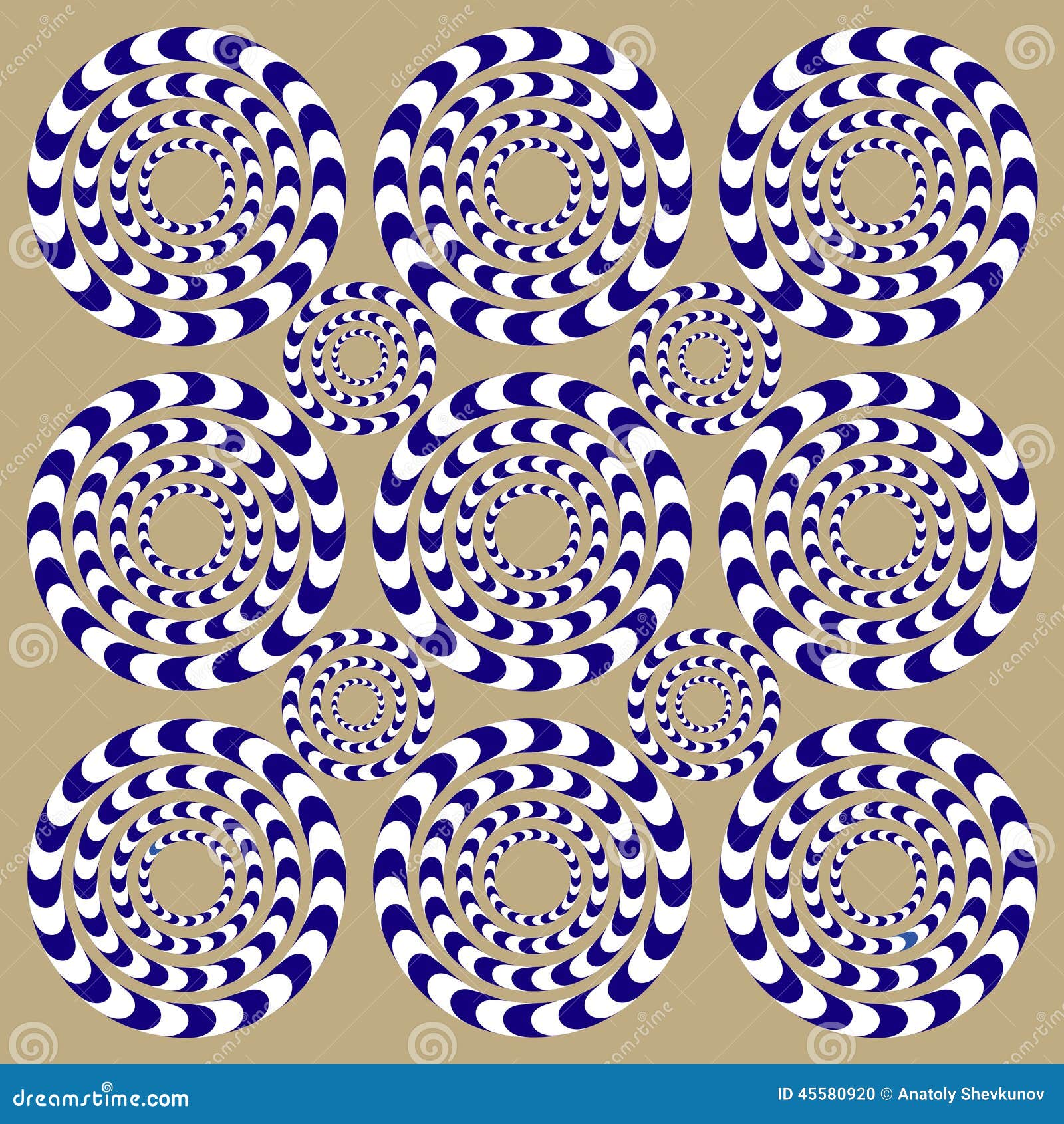 A Rotação Circunda (a Ilusão) Ilustração do Vetor - Ilustração de ...