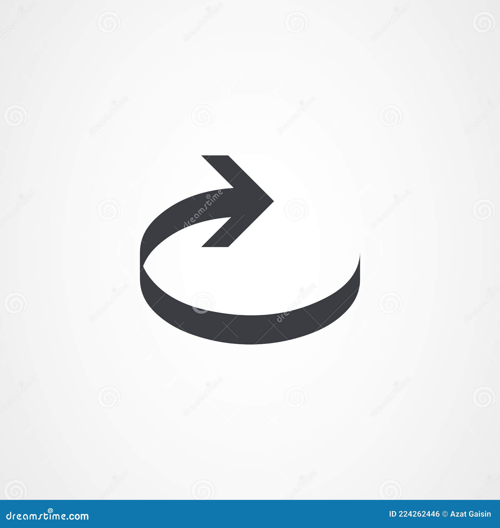 Rotar Icono De Flecha De Objeto Stock de ilustración - Ilustración de ...