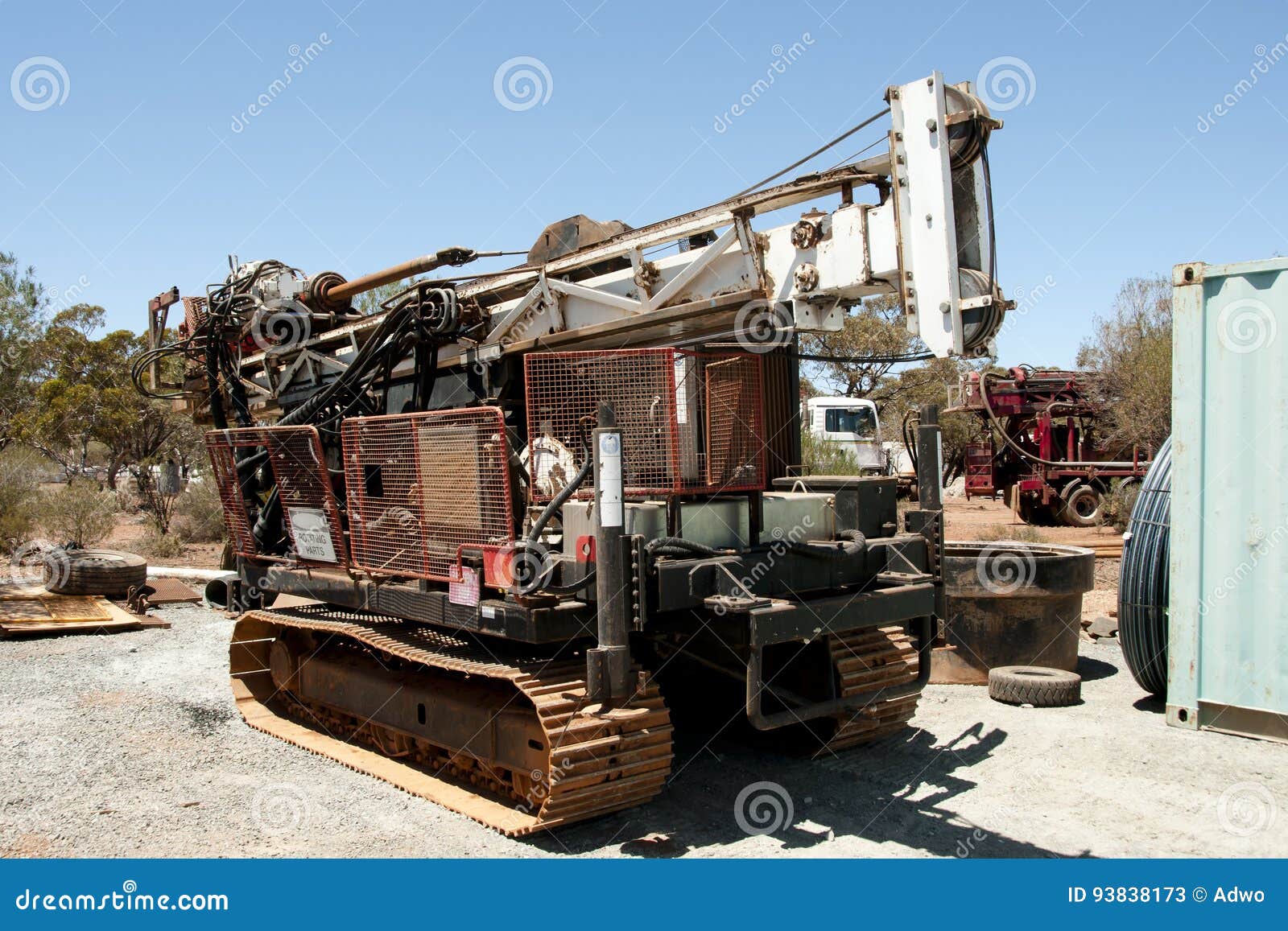 Rotary Air Blast Rig stock image. Image of track, mineral - 93838173