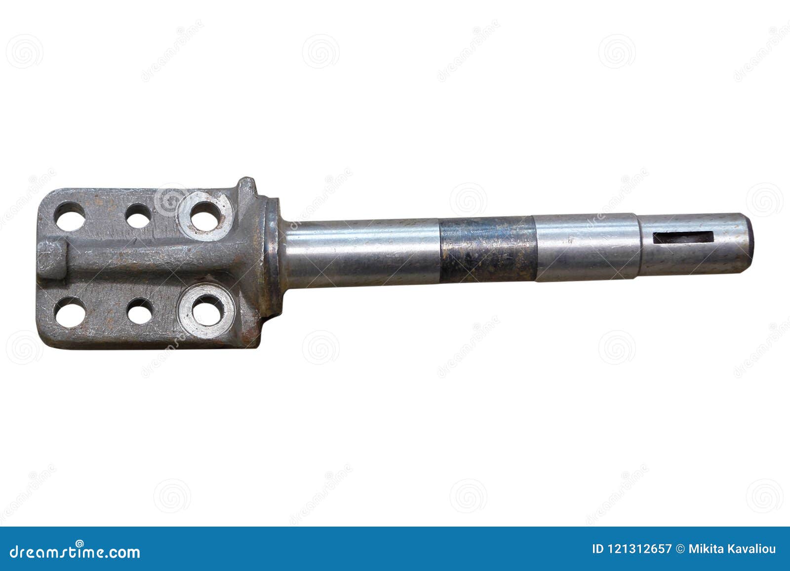 Rotary Axle of the Tractor on Isolated Stock Image - Image of tractor ...