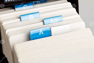 Rotary Card File stock photo. Image of alphabet, contacts - 18711568