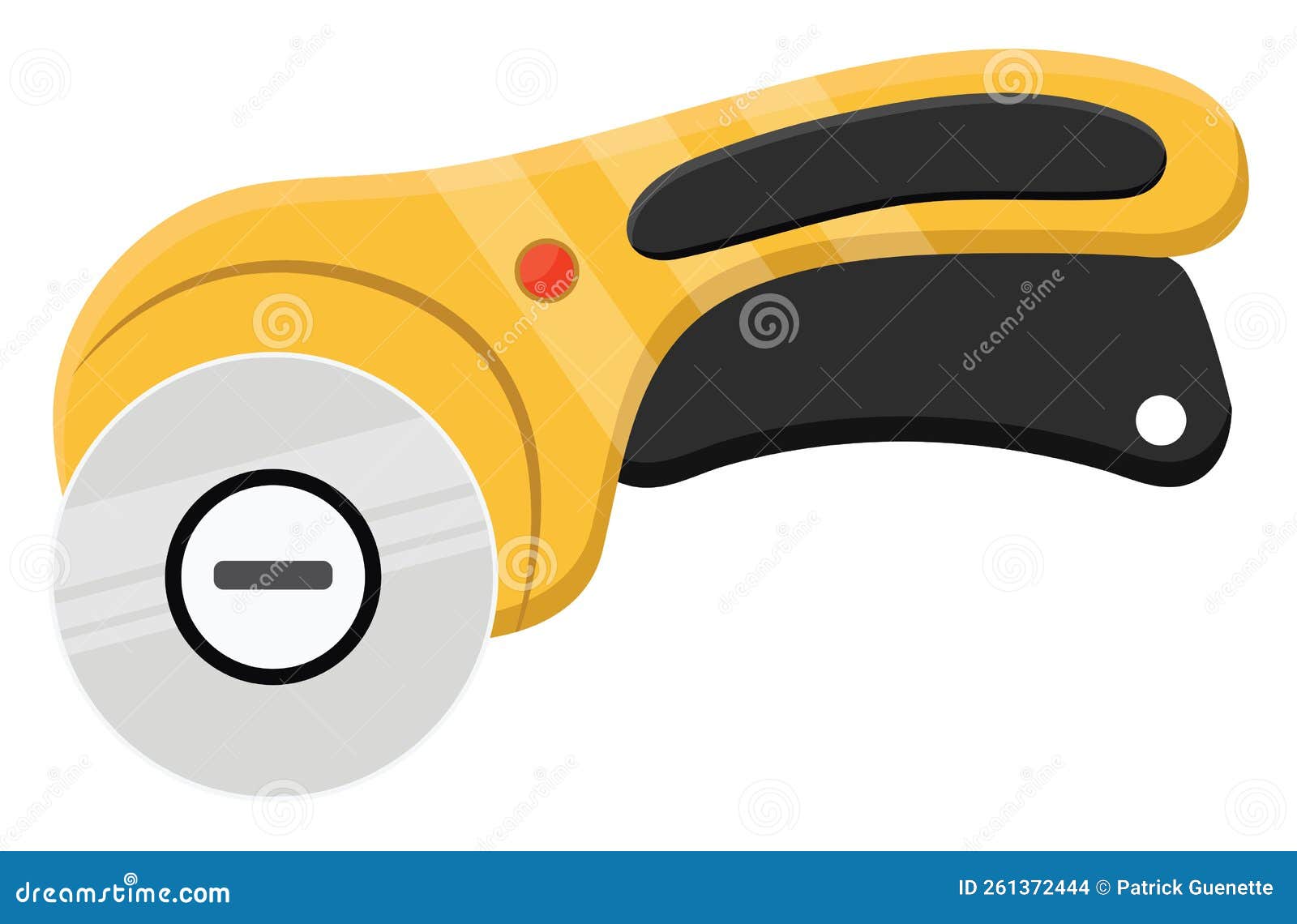 Rotary cutter, icon stock vector. Illustration of grey - 261372444