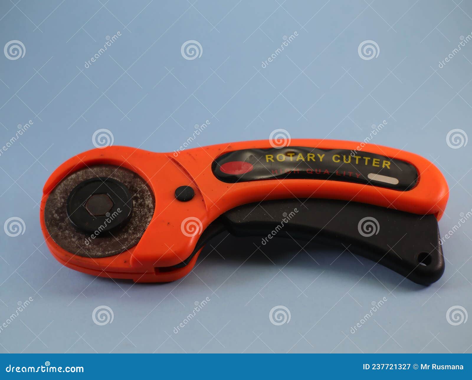 Rotary Cutter with a Rusted Circular Blade. Stock Image - Image of ...