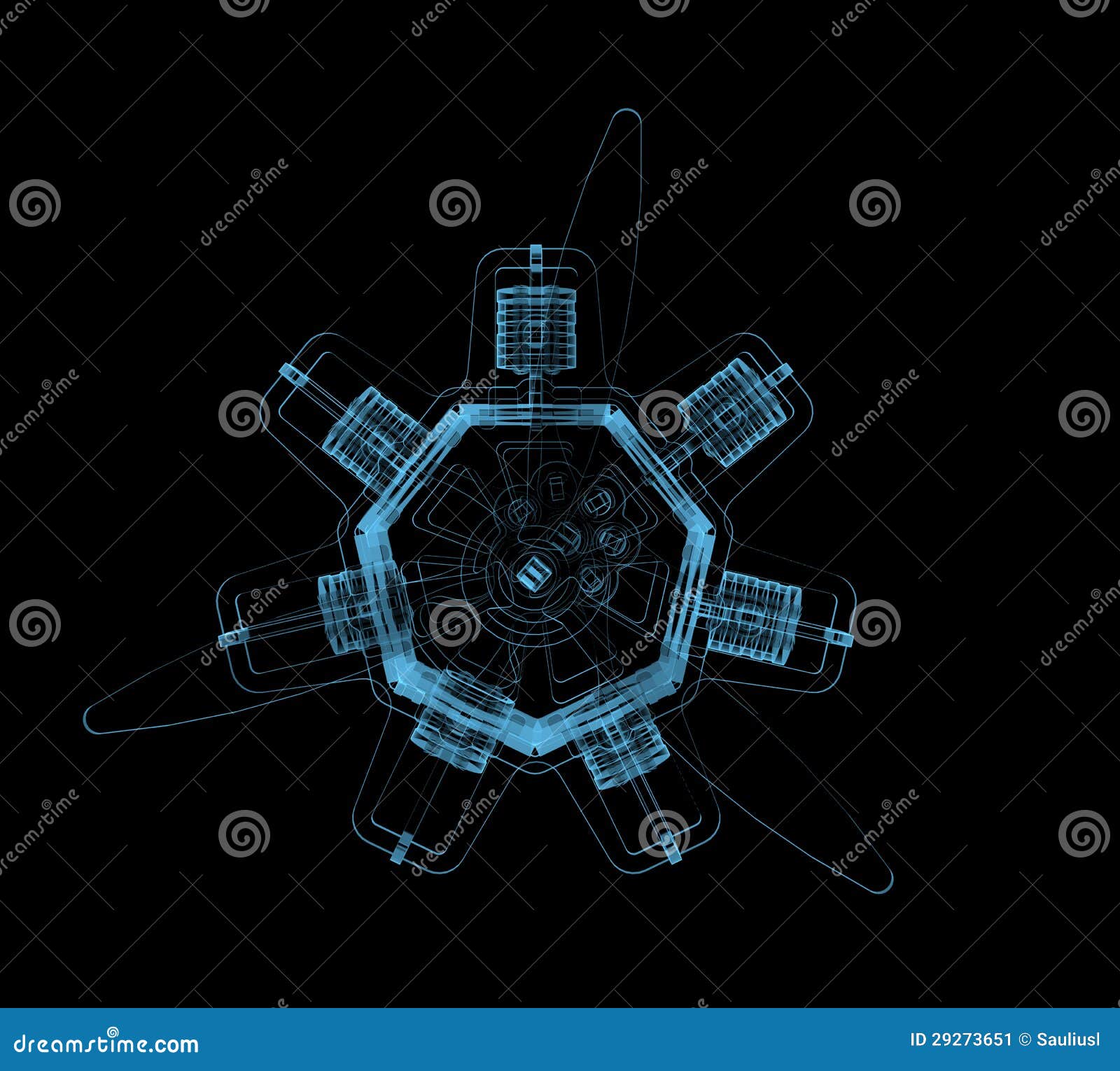 Rotary engine stock illustration. Illustration of disassembled - 29273651
