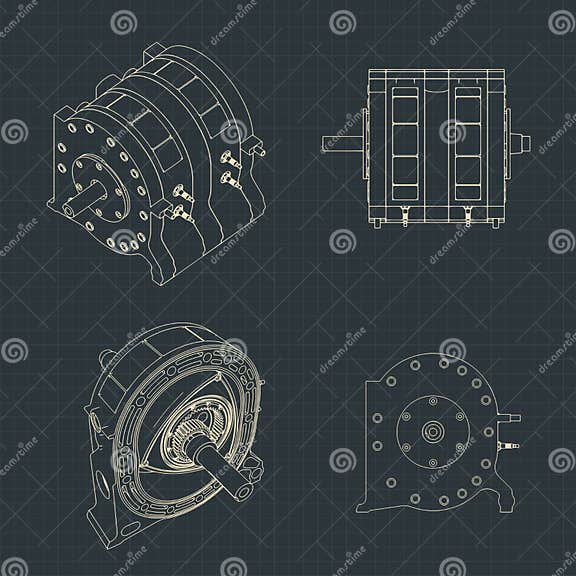 Rotary engine blueprints stock vector. Illustration of combustion ...