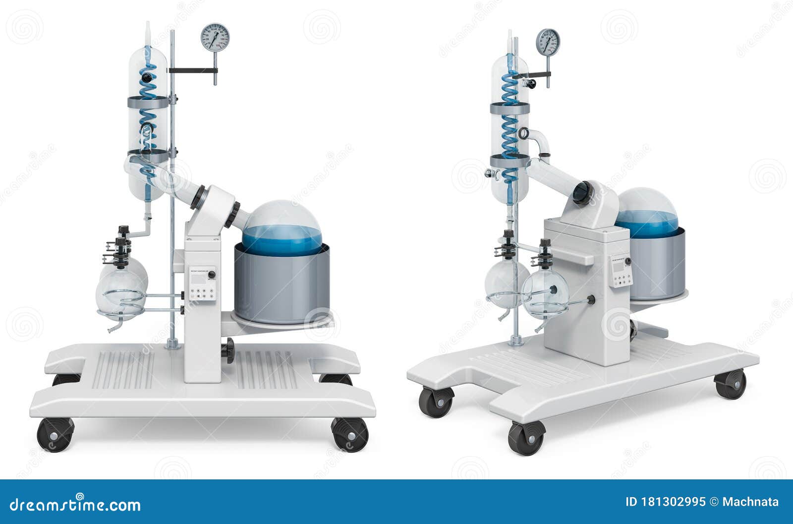 Rotary Evaporator, Visualization 3d Cad Model, Blueprint. 3D Rendering ...