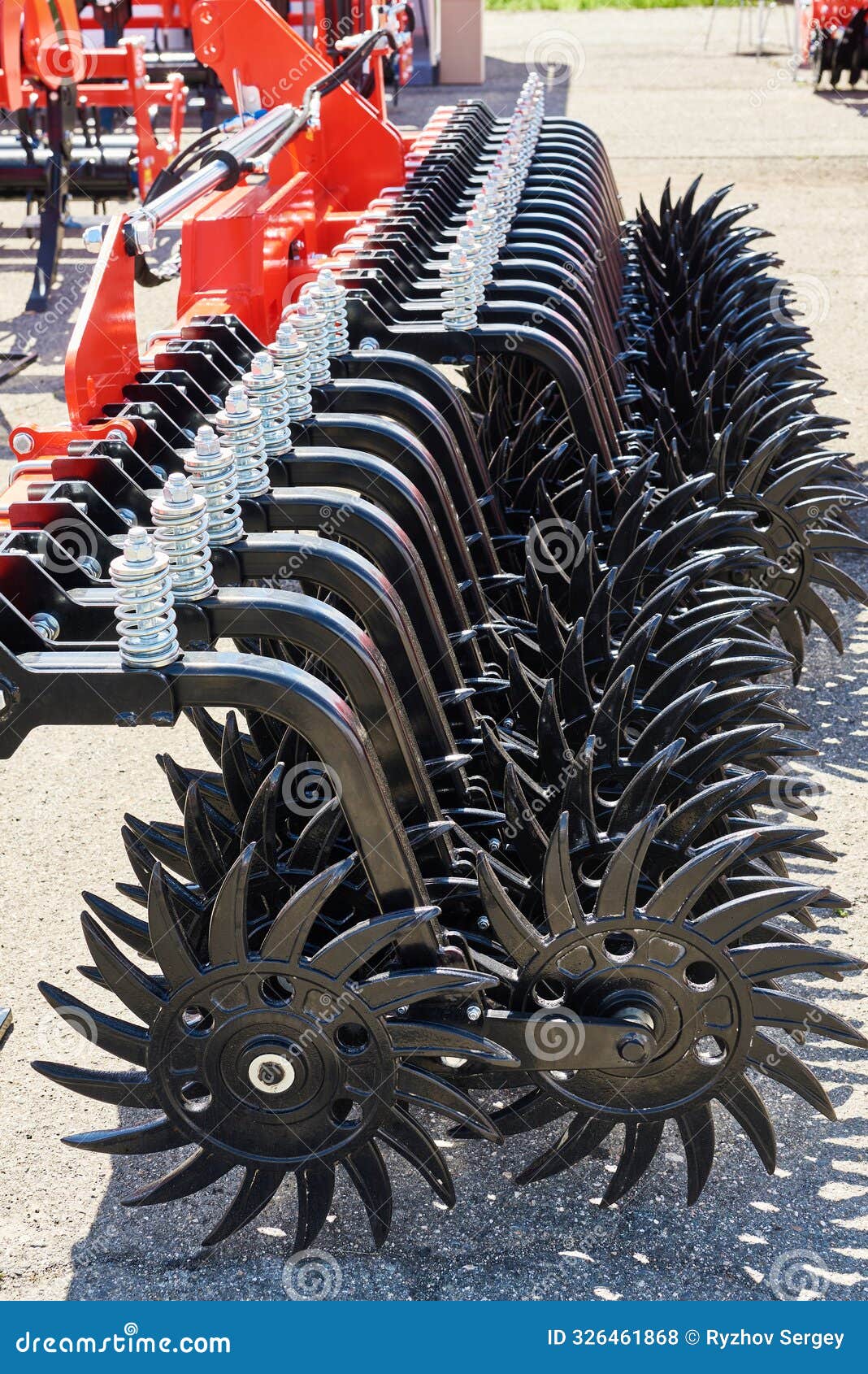 Rotary harrow agricultural stock photo. Image of element - 326461868