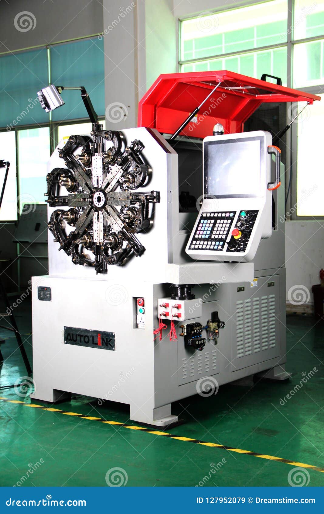 CNC SPRING COILER editorial stock image. Image of economic - 127952079