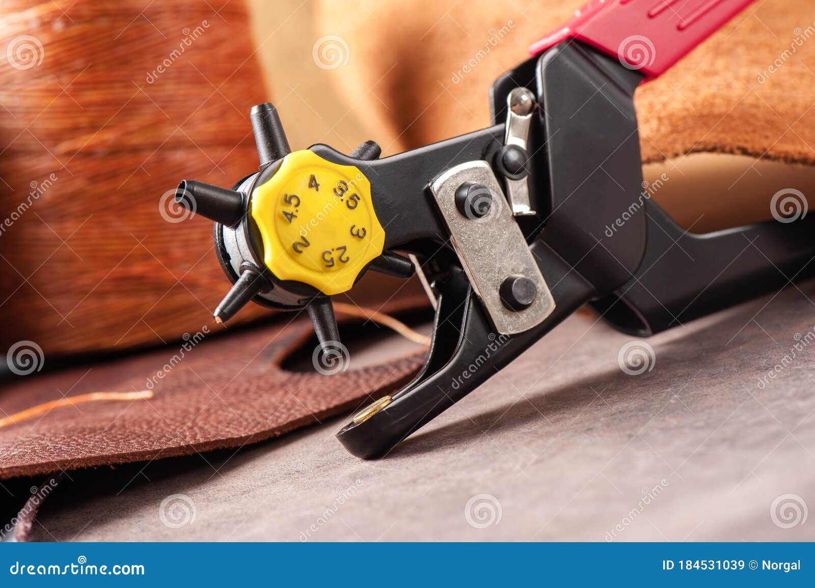 Tools for leather working stock image. Image of rotary - 184531039