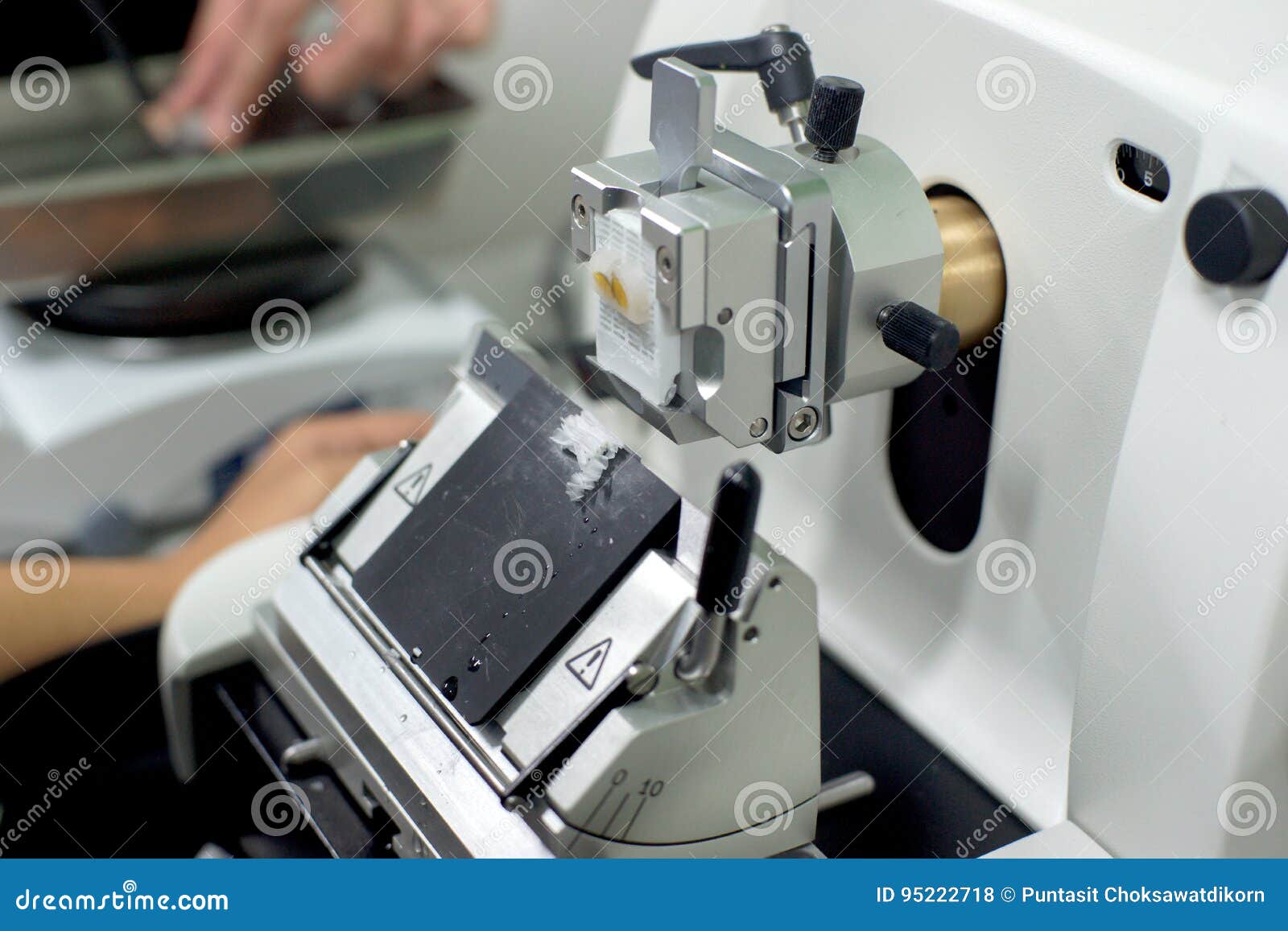 Rotary Microtome Section stock photo. Image of doctor - 95222718
