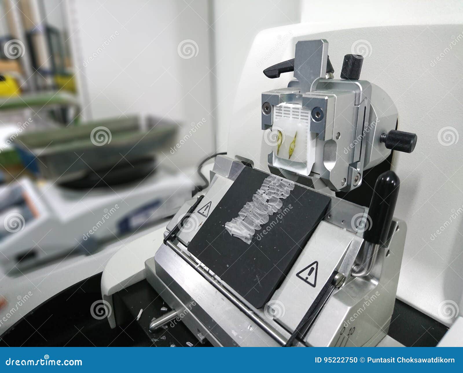 Rotary Microtome Section For Diagnosis In Pathology Make Microscope ...