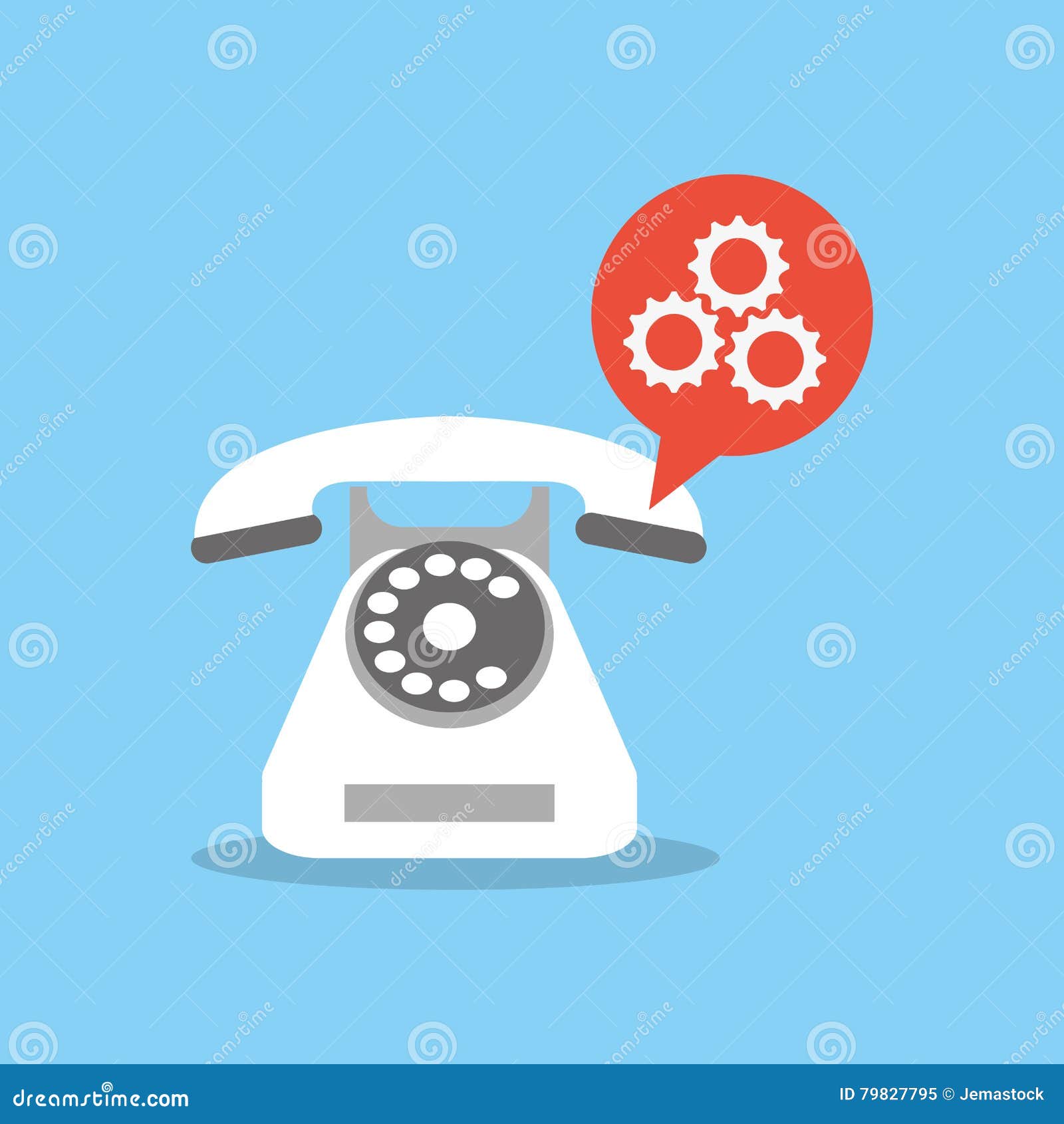 Rotary phone icon image stock illustration. Illustration of retro ...