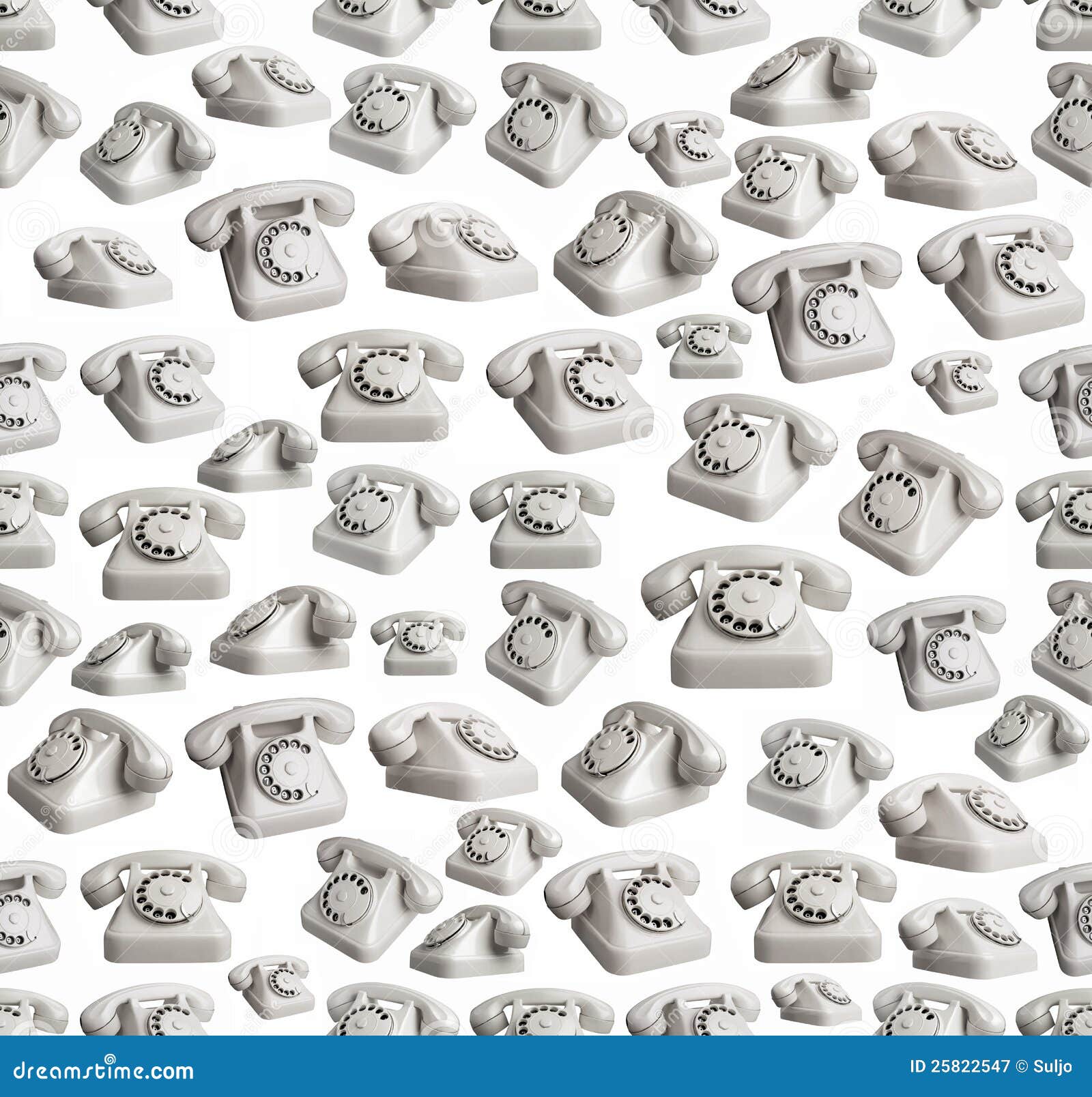 Rotary Phones Seamless stock illustration. Illustration of ...