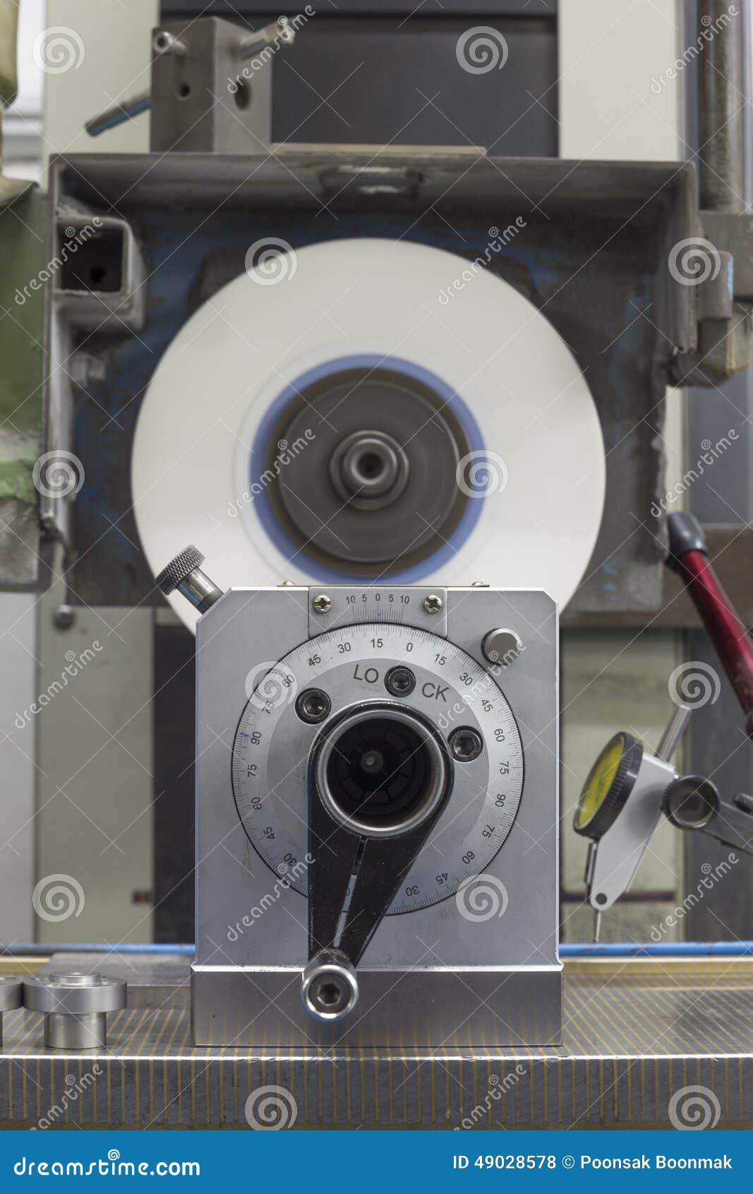 Rotary Punch Former on Grinding Machine Stock Photo - Image of material ...