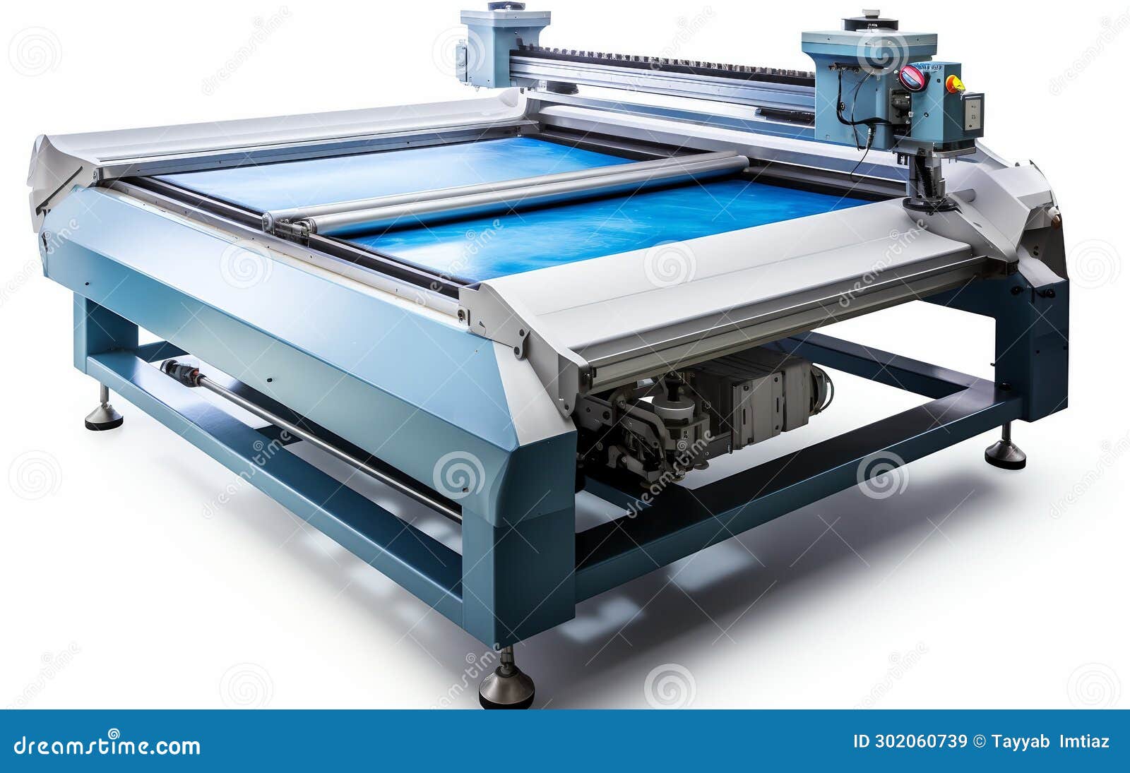 Rotary Screen Printing Device Isolated on Transparent Background ...