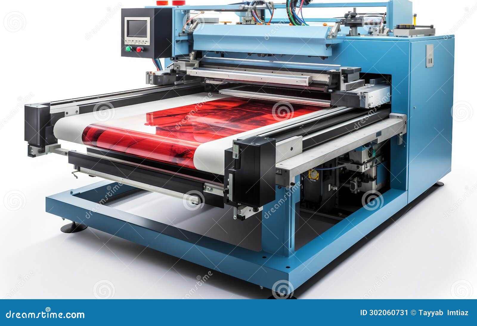 Rotary Screen Printing Device Isolated On Transparent Background ...