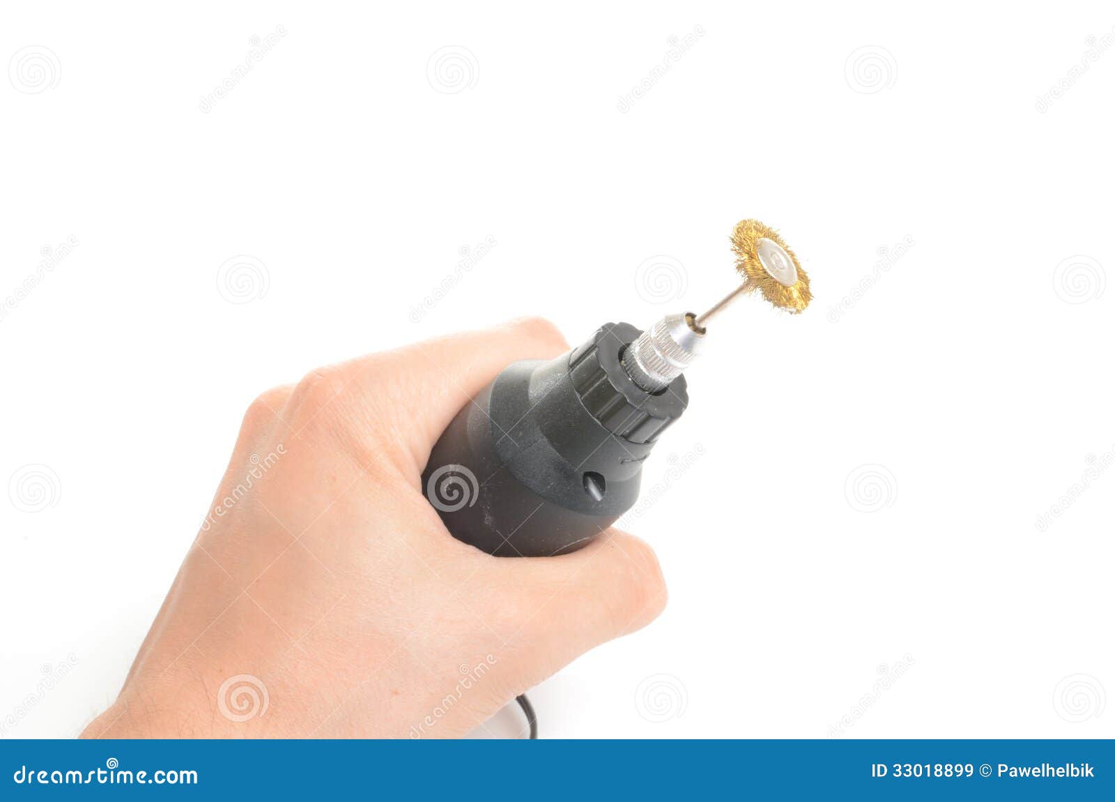 Rotary tool in hand stock image. Image of rotary, white - 33018899