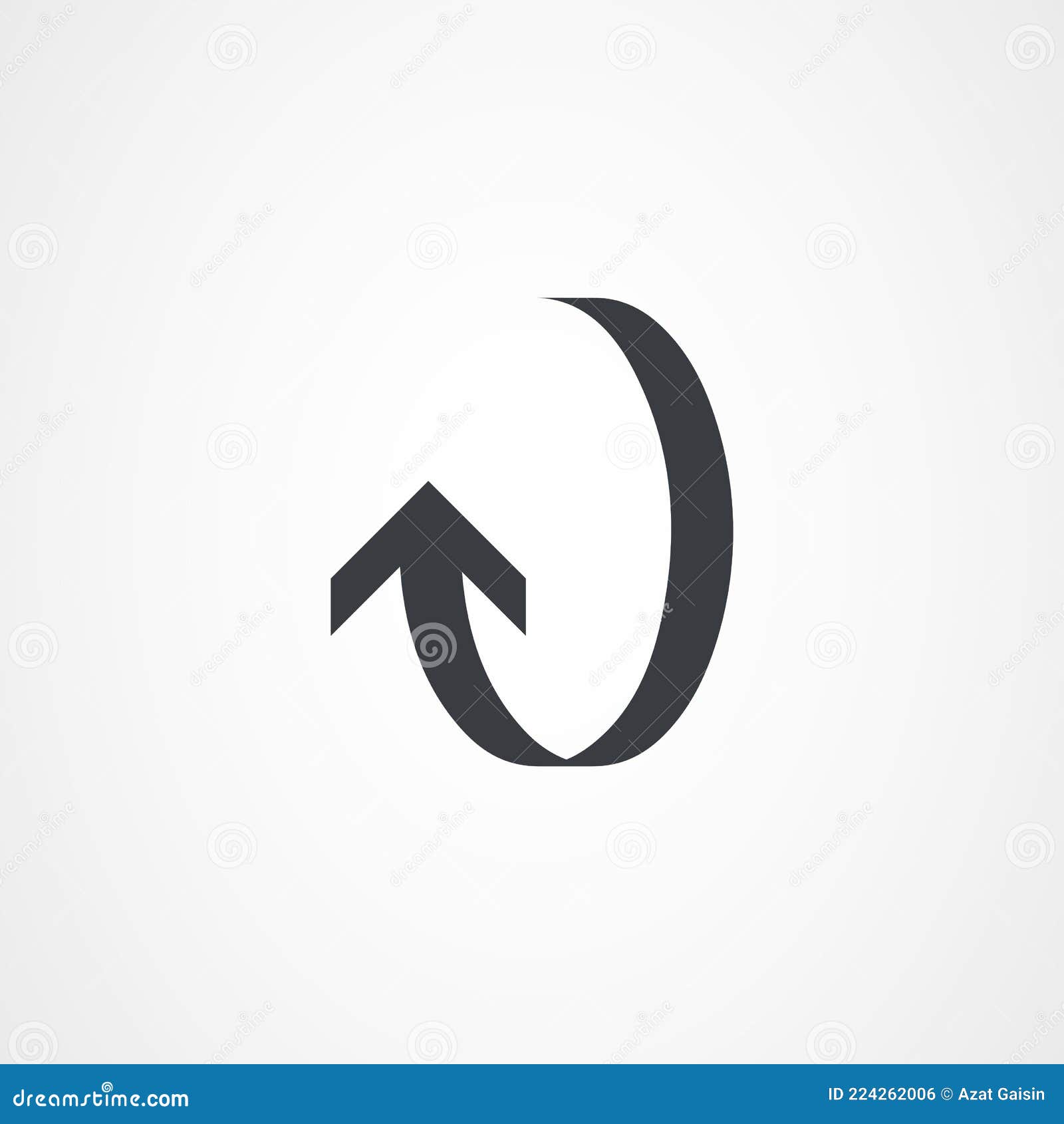Rotate Arrow, arrow icon stock illustration. Illustration of icon ...